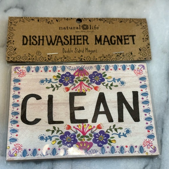 NATURAL LIFE | Kitchen | Natural Life Dishwasher Clean Dirty Magnet ...